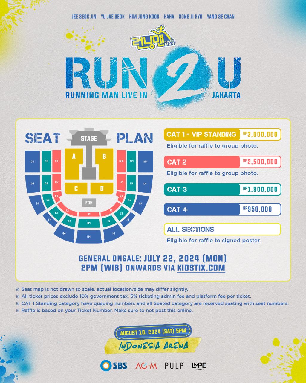 Running Man is Ready to Greet Indonesian Fans at “RUN 2 U” Live in ...