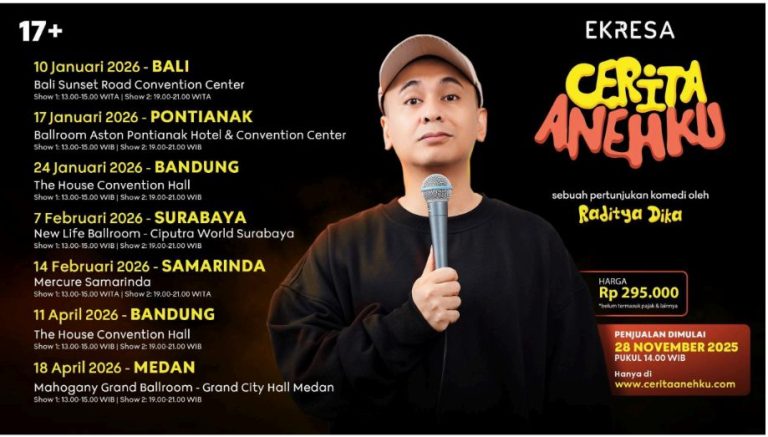 Raditya Dika Announces “Cerita Anehku” Stand-Up Comedy Tour Across Six ...