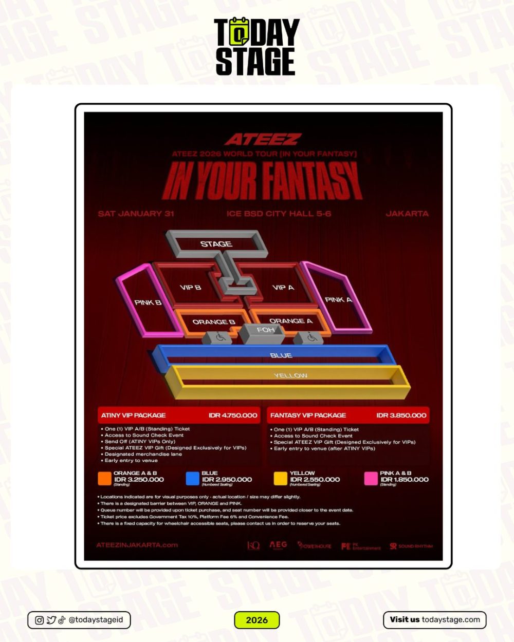 Predicted Setlist for ATEEZ IN YOUR FANTASY Concert in Jakarta 2026 ...